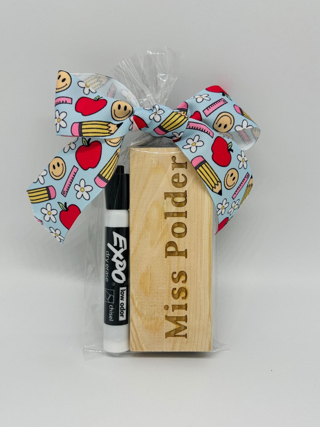 Personalized Whiteboard/chalkboard Eraser | Back to School Teacher Gift ...