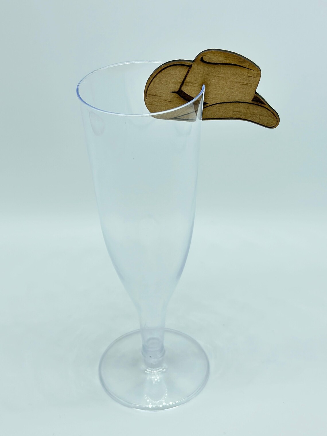Wooden Western Hat Drink Tags | Drink Charm | Drink Marker | Wedding ...