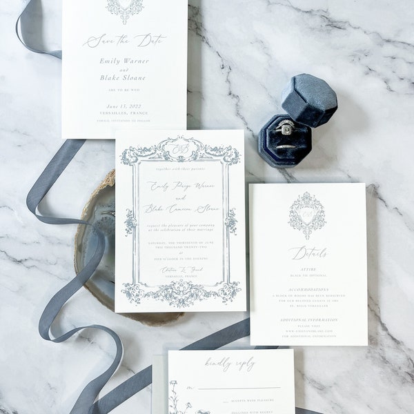 Baroque Invitation - Etsy