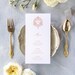 Versailles Wedding Menu French Floral Monogram Wedding Menu - Etsy