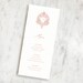 Versailles Wedding Menu French Floral Monogram Wedding Menu - Etsy