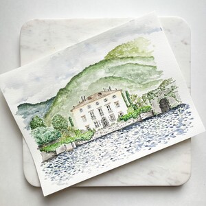 Custom Watercolor Wedding Venue Artwork - Etsy