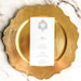 Versailles Wedding Menu | French Floral Monogram Wedding Menu, Romantic ...