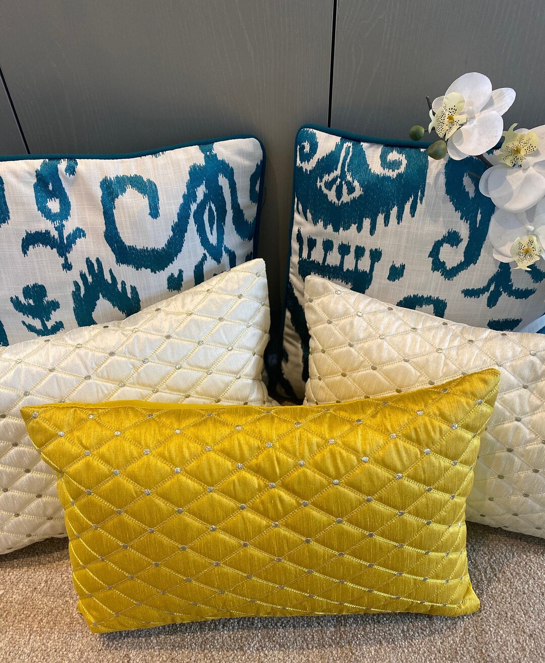 Burfi Design,yellow Colour, Pillow Covers, Cushion Covers, Modern ...