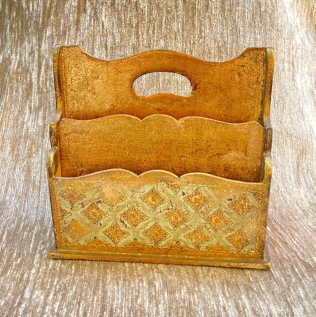 Italian Florentine Letter Rack Desk - Etsy