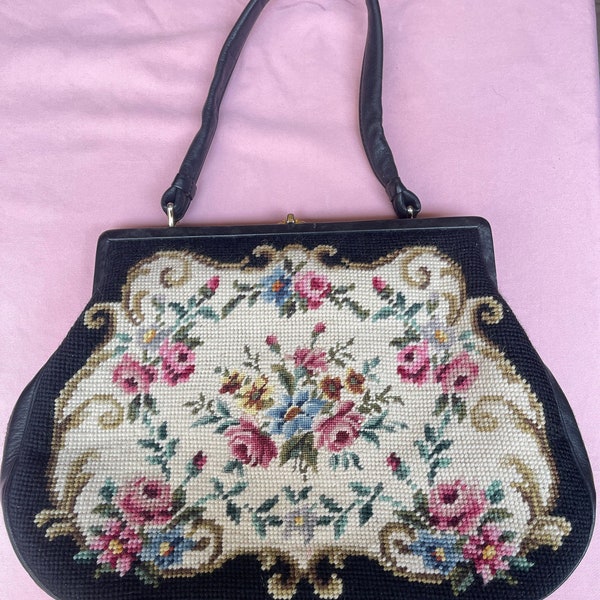 Petit Point Purse - Etsy