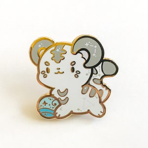 White Tiger Enamel Pin - Etsy