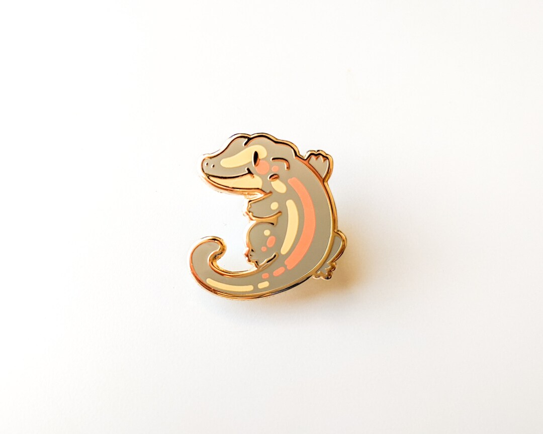 Gargoyle Gecko - Tiny Reptile Enamel Pins - Etsy