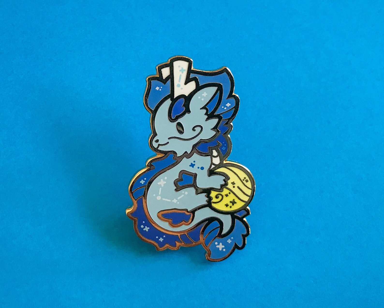 Azure Dragon Enamel Pin - Etsy