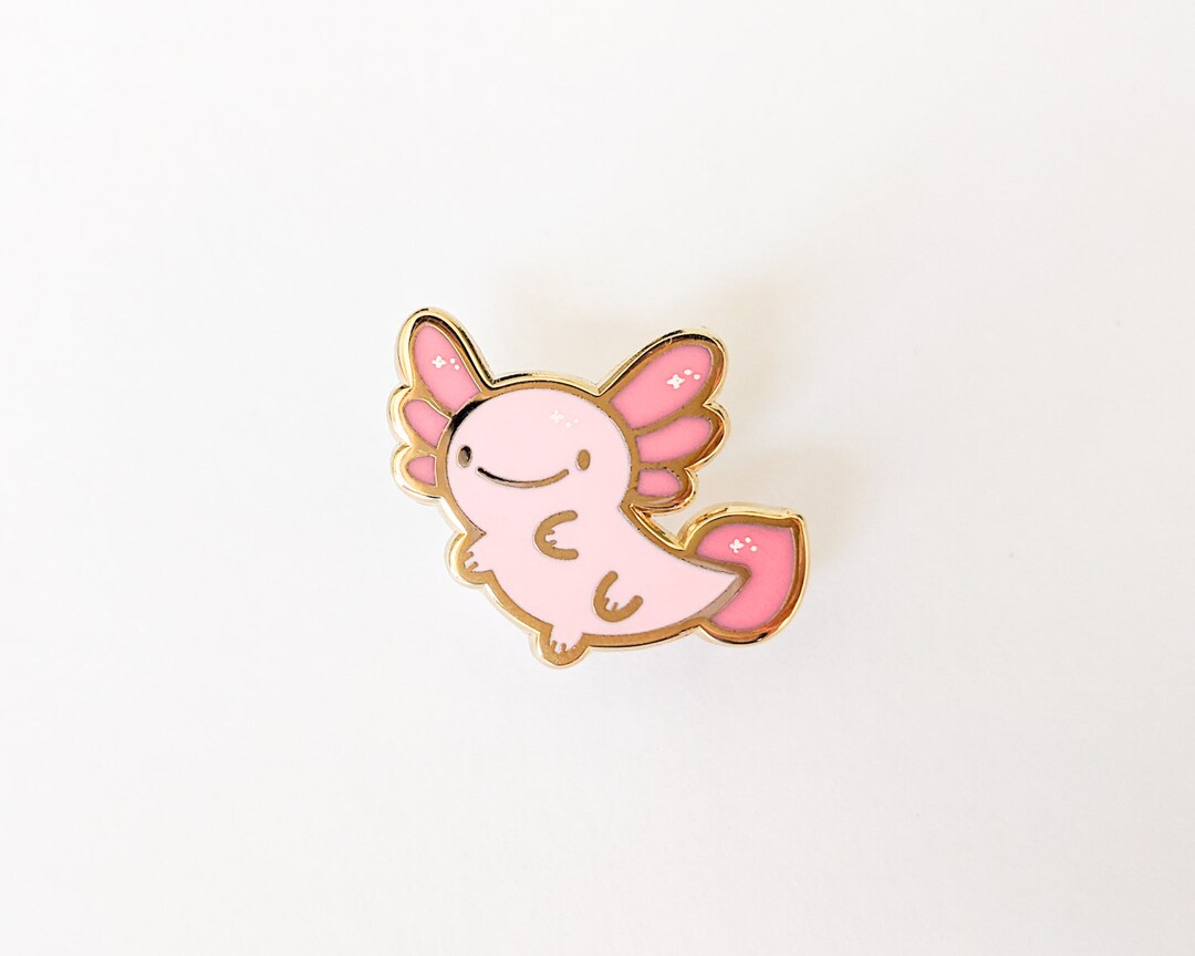 Axolotl - Mini Amphibian Enamel Pins - Etsy