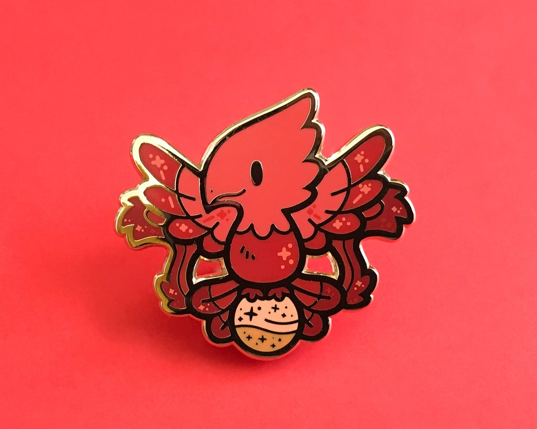 Vermilion Bird Enamel Pin - Etsy