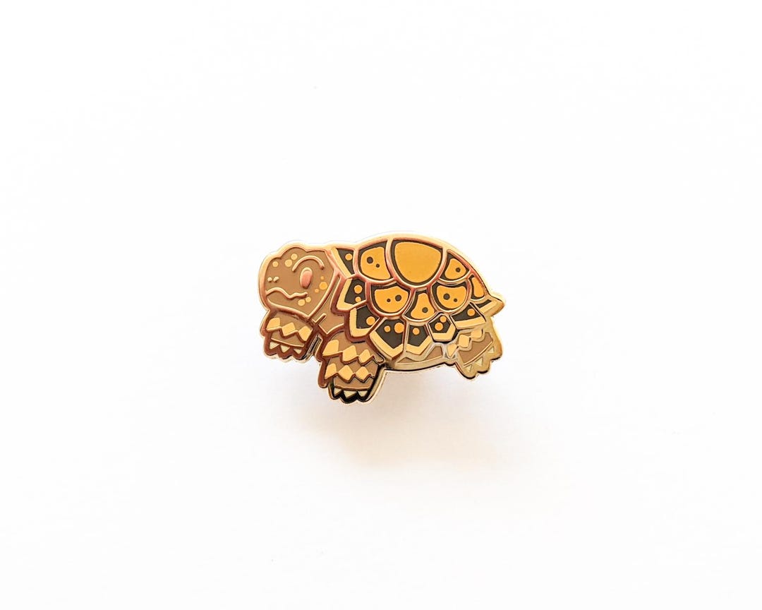Speckled Tortoise - Tiny Reptile Enamel Pins - Etsy