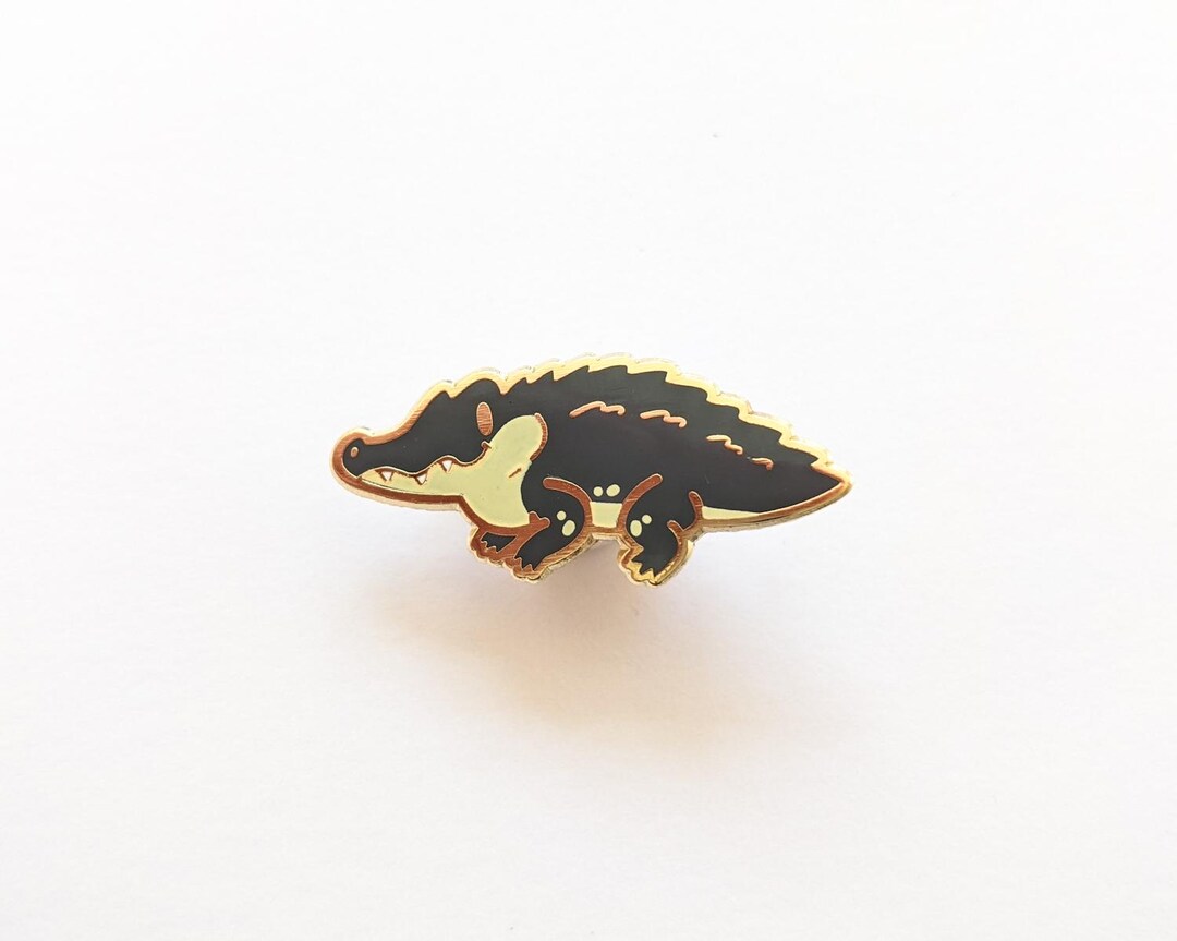 American Alligator - Tiny Reptile Enamel Pins - Etsy