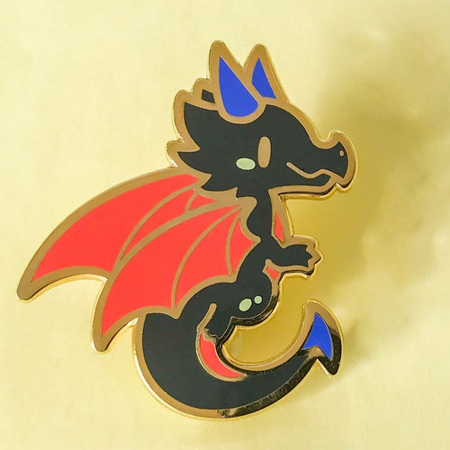 Nonbinary Pride Dragon Enamel Pin Etsy 4929