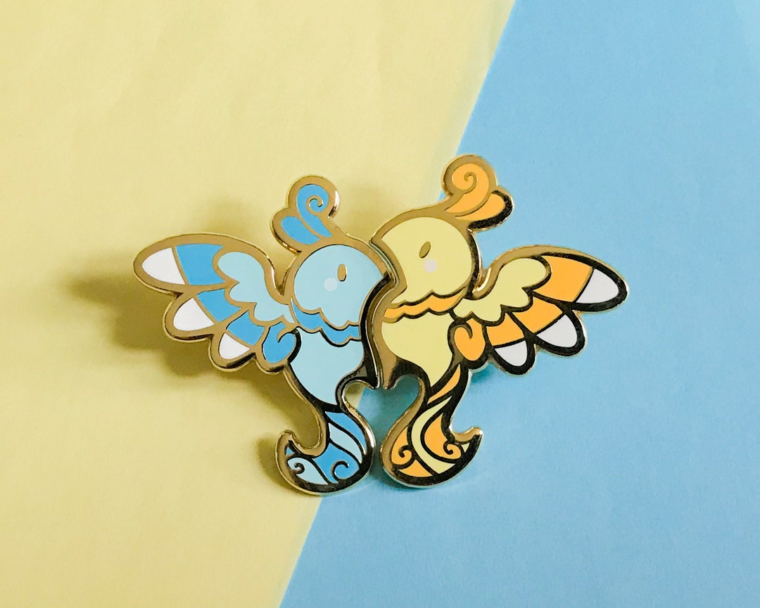 Jian Bird Enamel Pins - Etsy