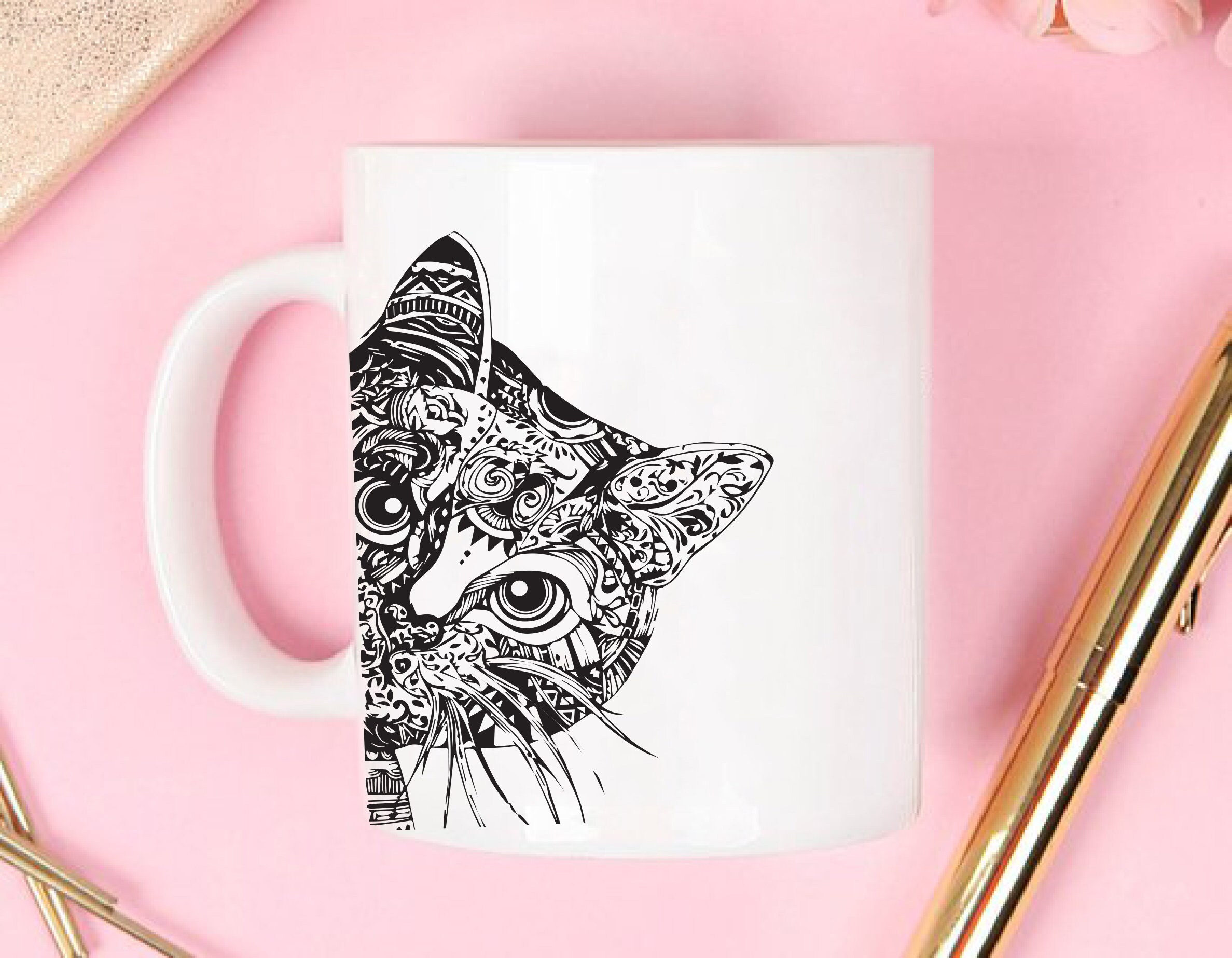 Cat Lover Gift for Her, Cute Cat Mug, Crazy Cat Lady Mug Christmas Gift ...