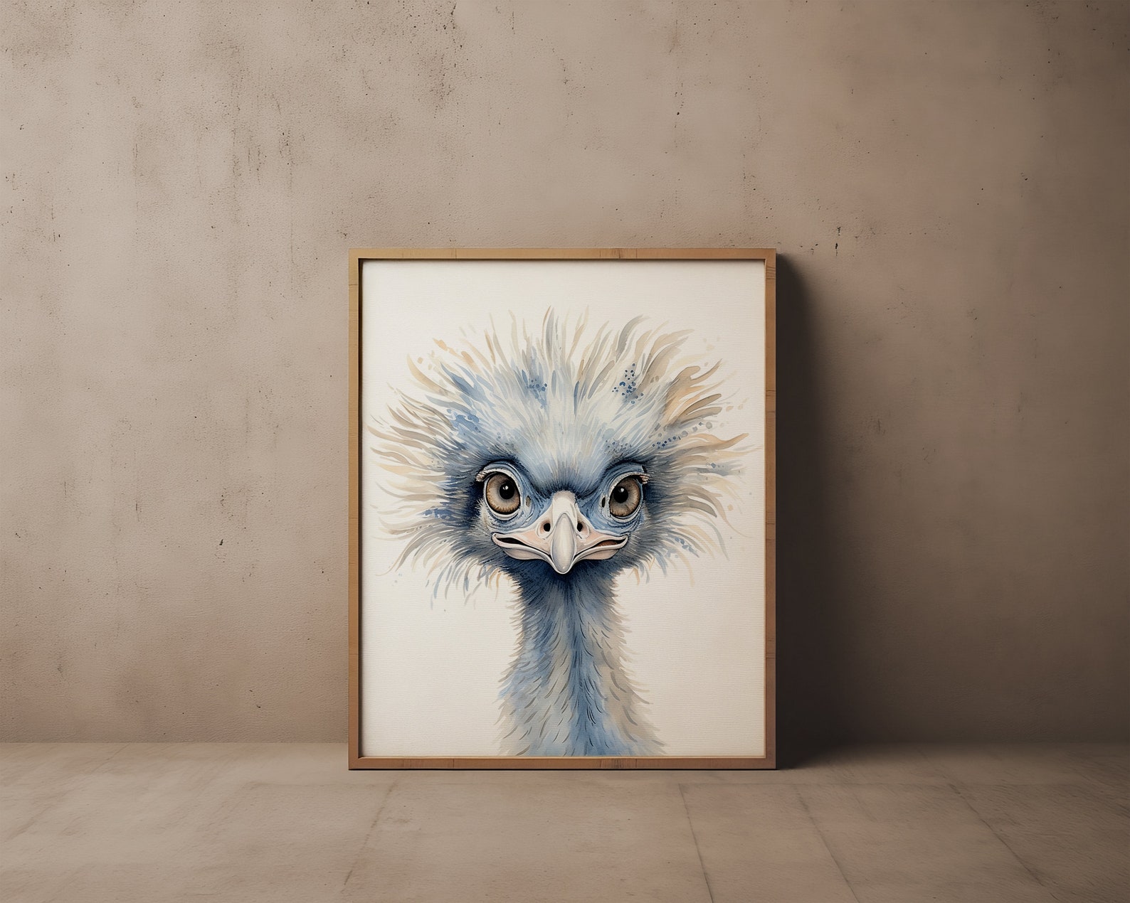 Serious Emu - Digital Art - Transparent Background PNG - Pencil ...