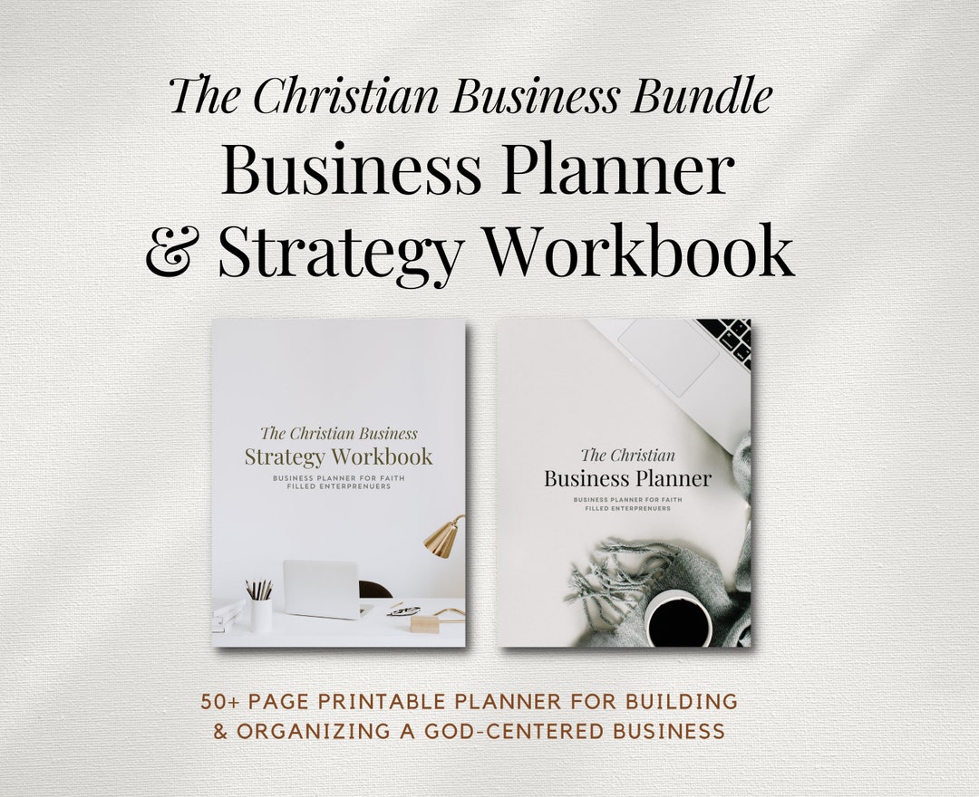 Christian Business Bundle: Strategy Workbook & Planner (printable PDF ...