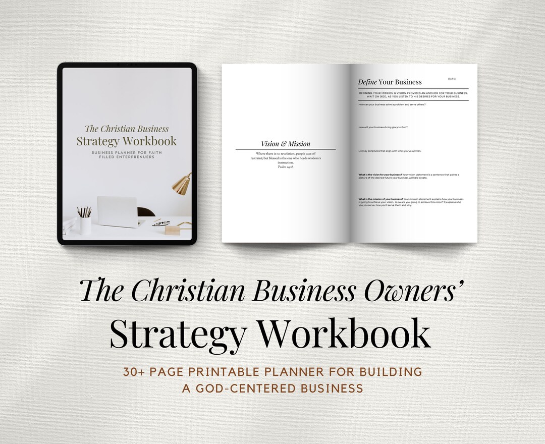 Christian Business Owners' Strategy Workbook, Marketing Plan for Small ...
