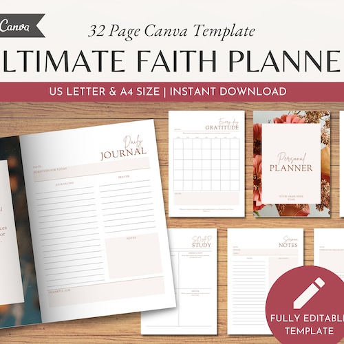 Faith Journal Printable Bible Study Sheets Sermon Notes - Etsy