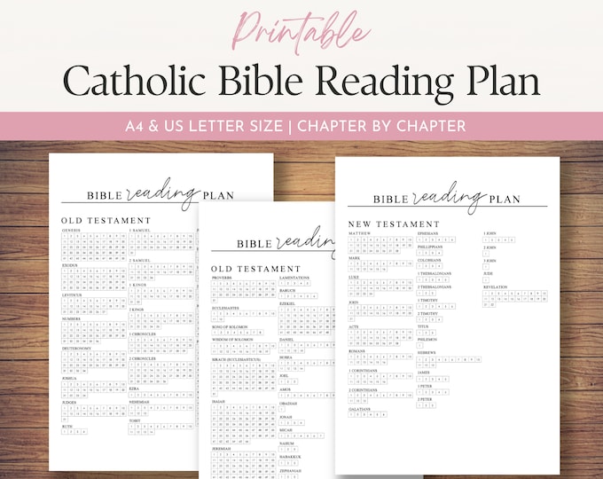 Chronological Bible Reading Plan Checklist Printable Full Year Bible ...