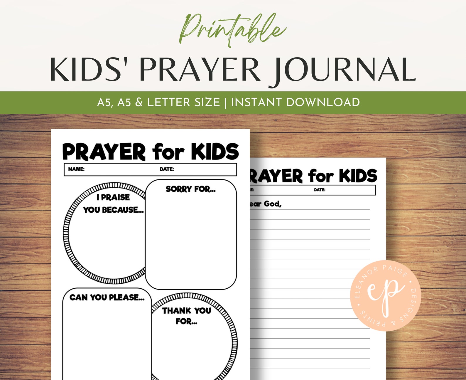 Printable Prayer Notes for Kids Children's Prayer - Etsy