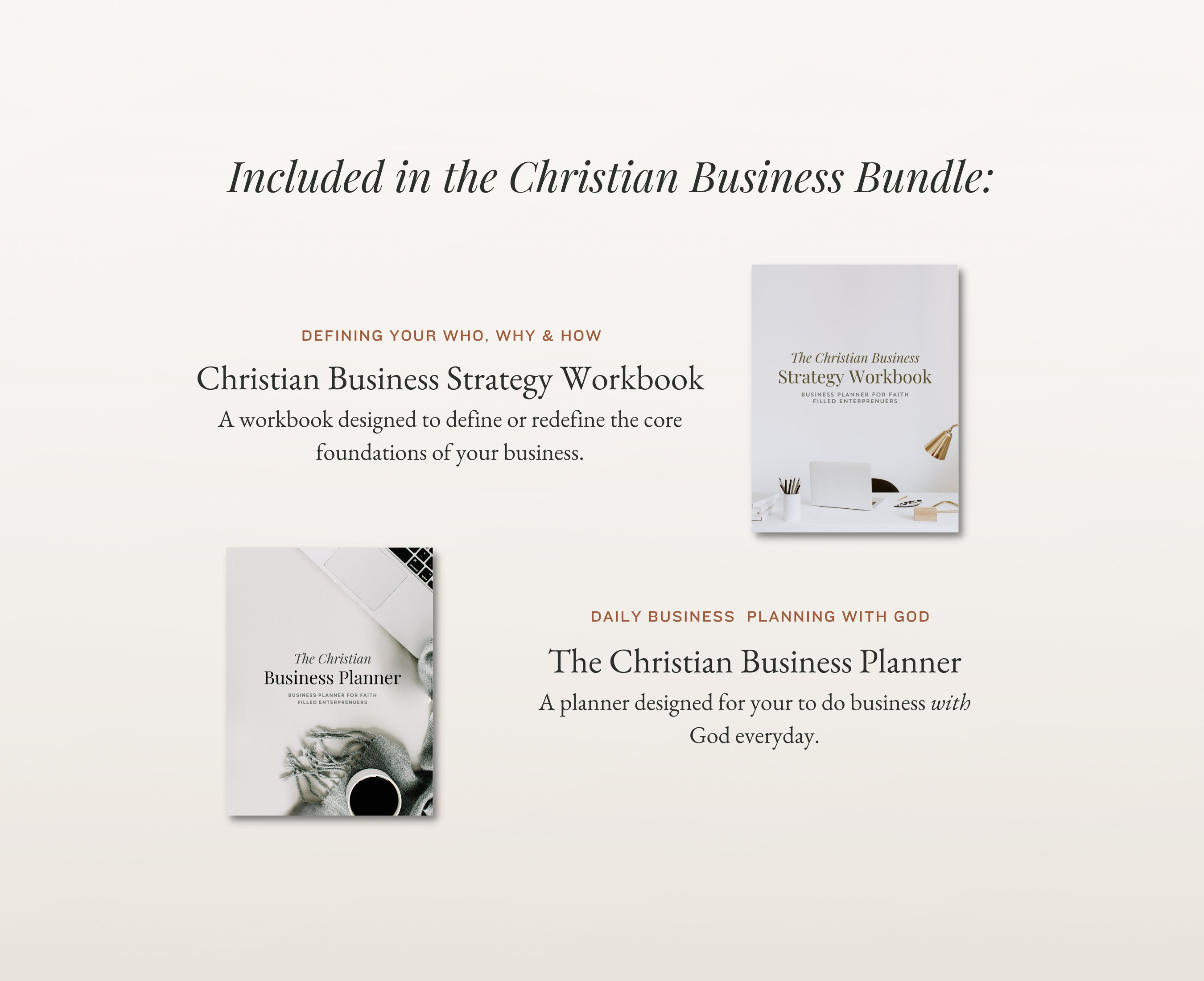 Christian Business Bundle: Strategy Workbook & Planner (printable PDF ...