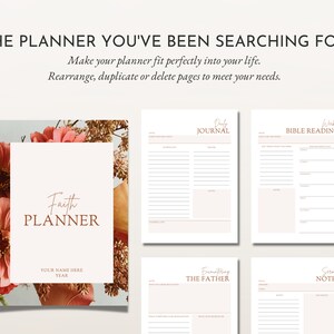 Editable Faith Personal Planner Template, Canva Printable Devotional ...