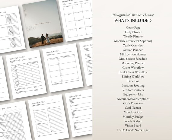Photography Business Plan Cover Page