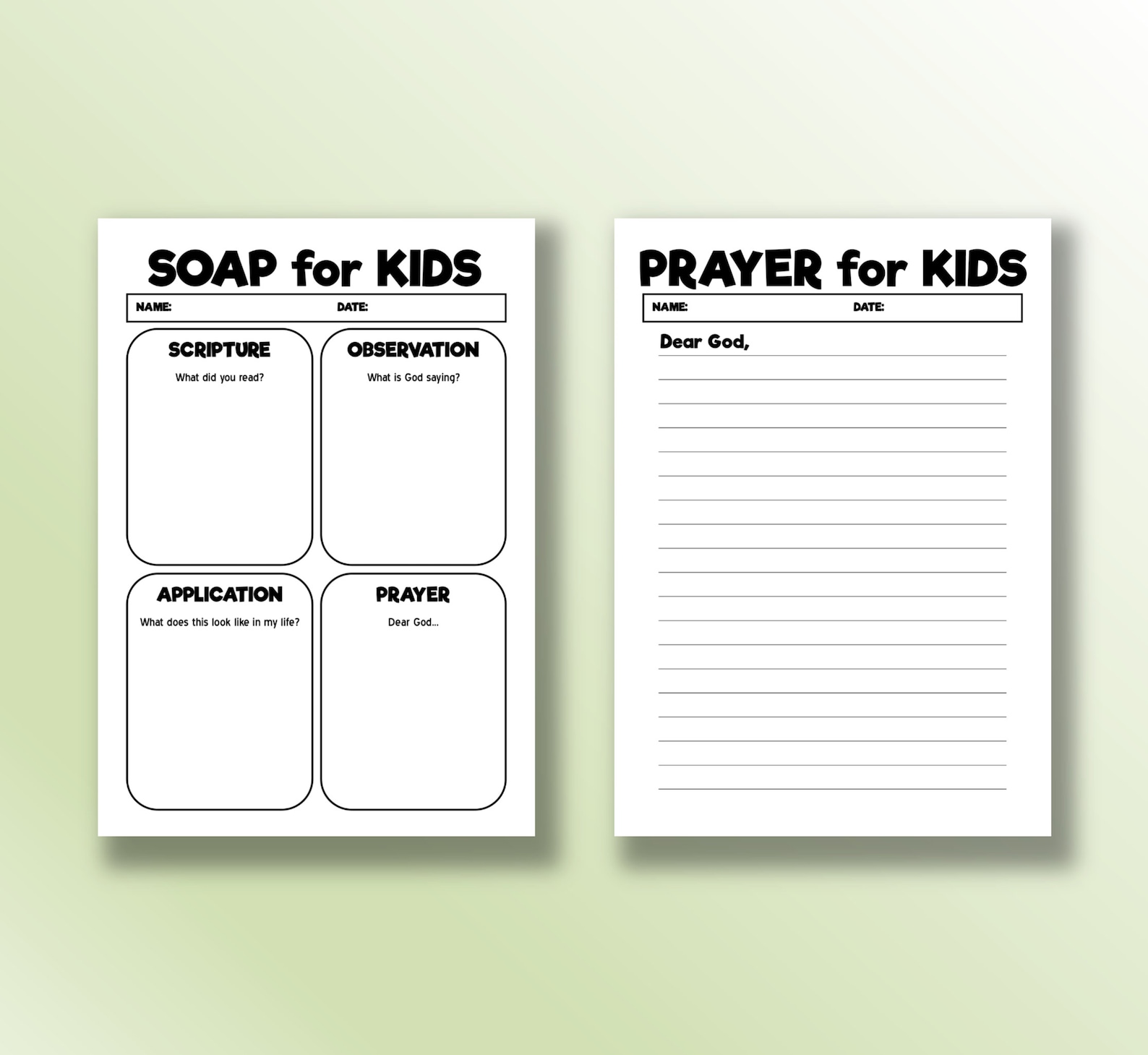 Printable Kids SOAP Prayer Worksheet Bible and Prayer - Etsy Australia