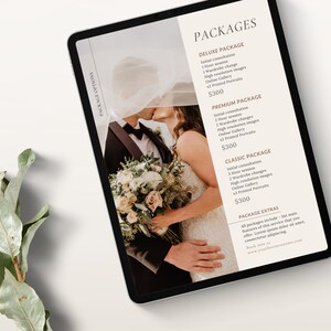 Photography Pricing Guide Canva Template, Pricing Brochure ...