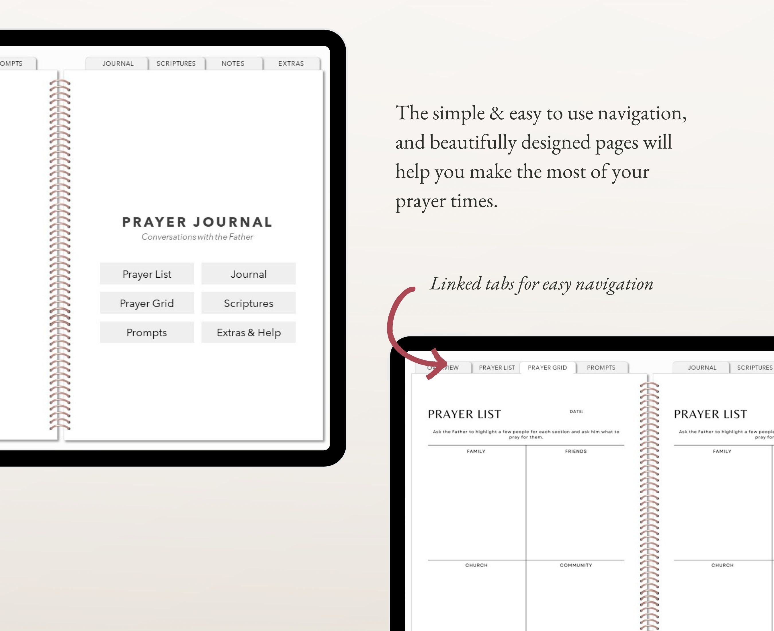 Digital Prayer Journal Minimalist Prayer Journal Templates - Etsy
