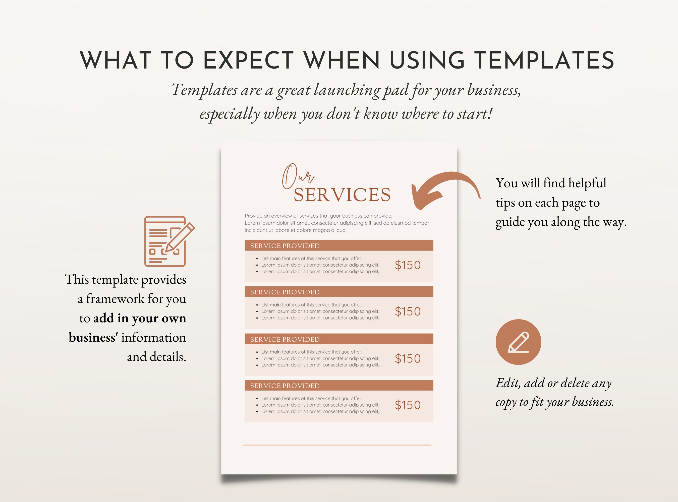 New Client Welcome Packet Template for Canva, 30 Page Editable Business ...