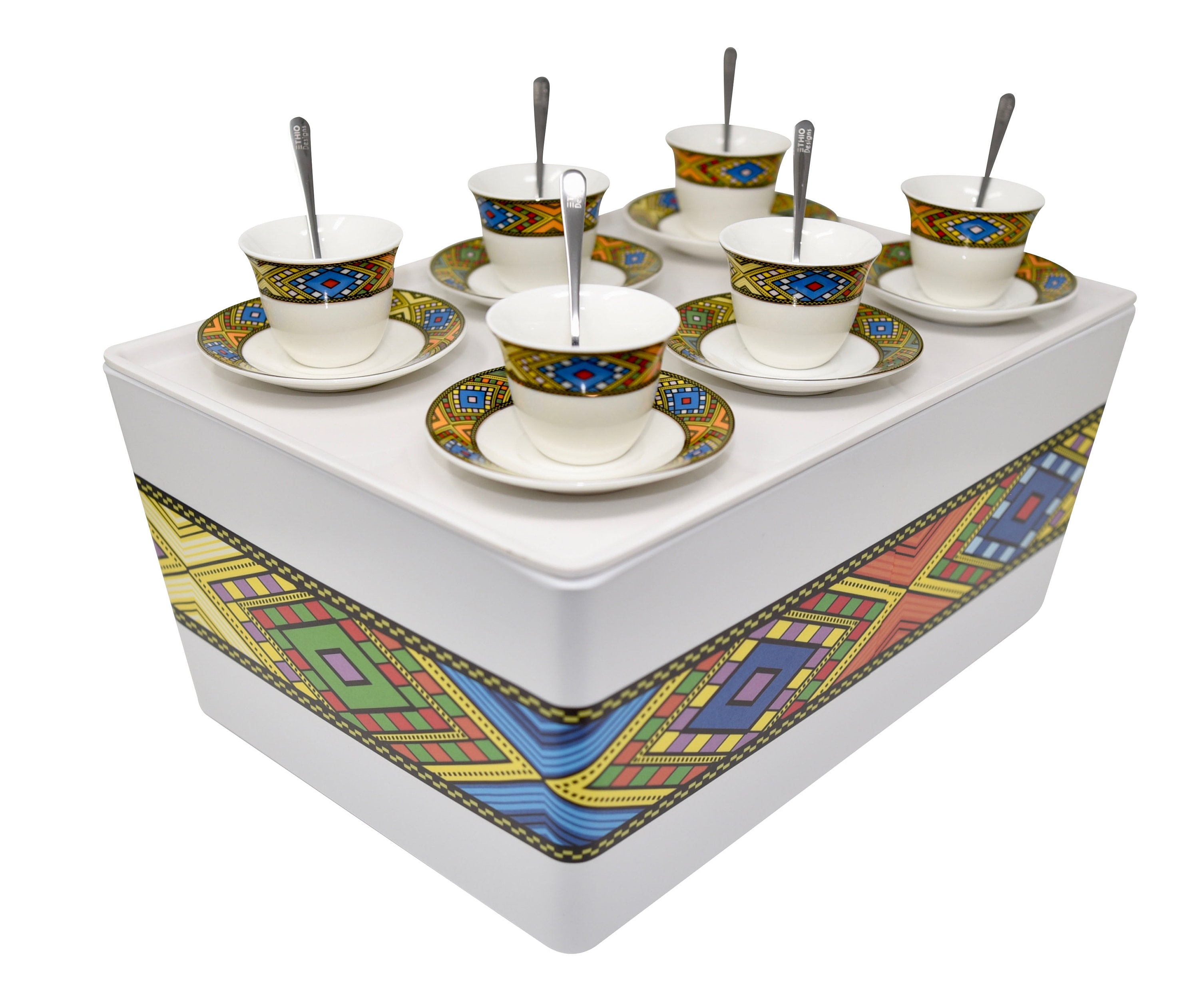 Ethiopian/Eritrean Coffee Cups with Rékébot Tilet Edition. | Etsy