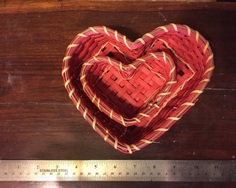 Heart shaped basket | Etsy