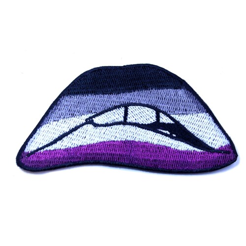 Asexual Pride Lips Patch - Etsy
