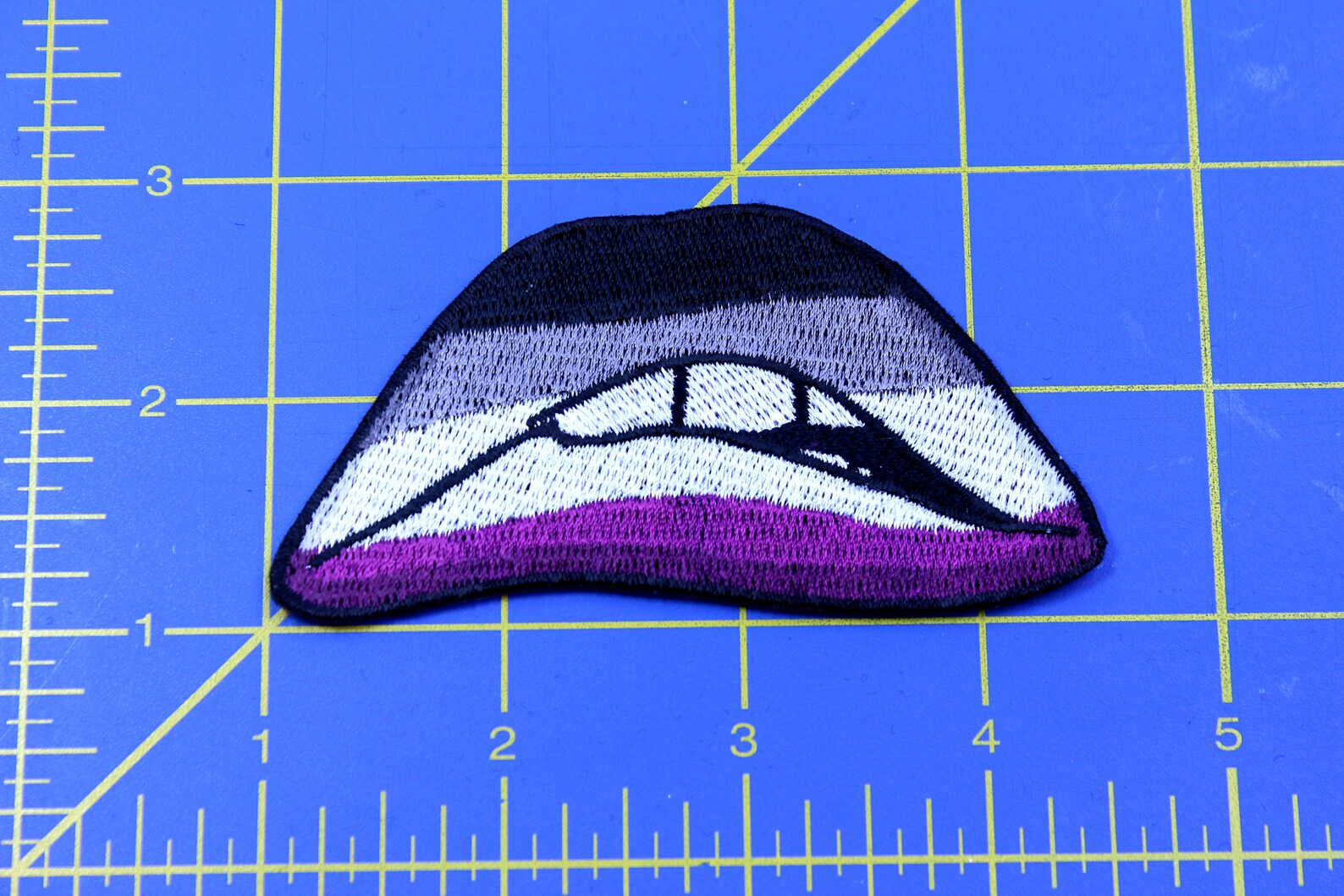 Asexual Pride Lips Patch - Etsy