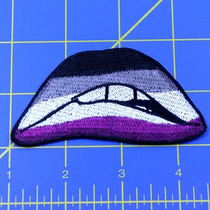 Asexual Pride Lips Patch - Etsy