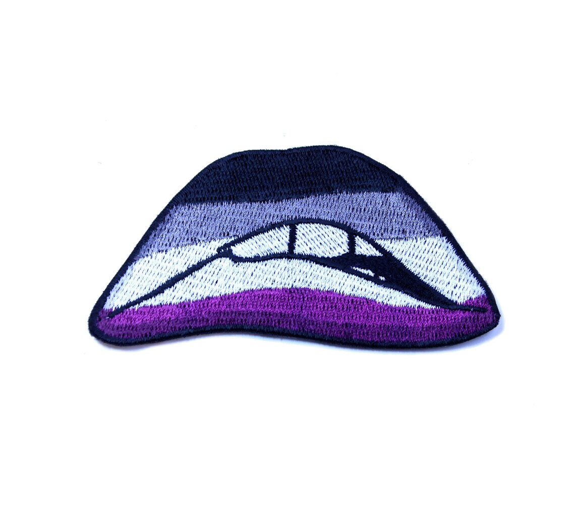 Asexual Pride Lips Patch - Etsy