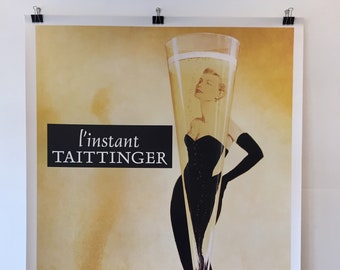 L'instant Taitinger Champagne Original Vintagewith Grace Kelly 1980 - Etsy