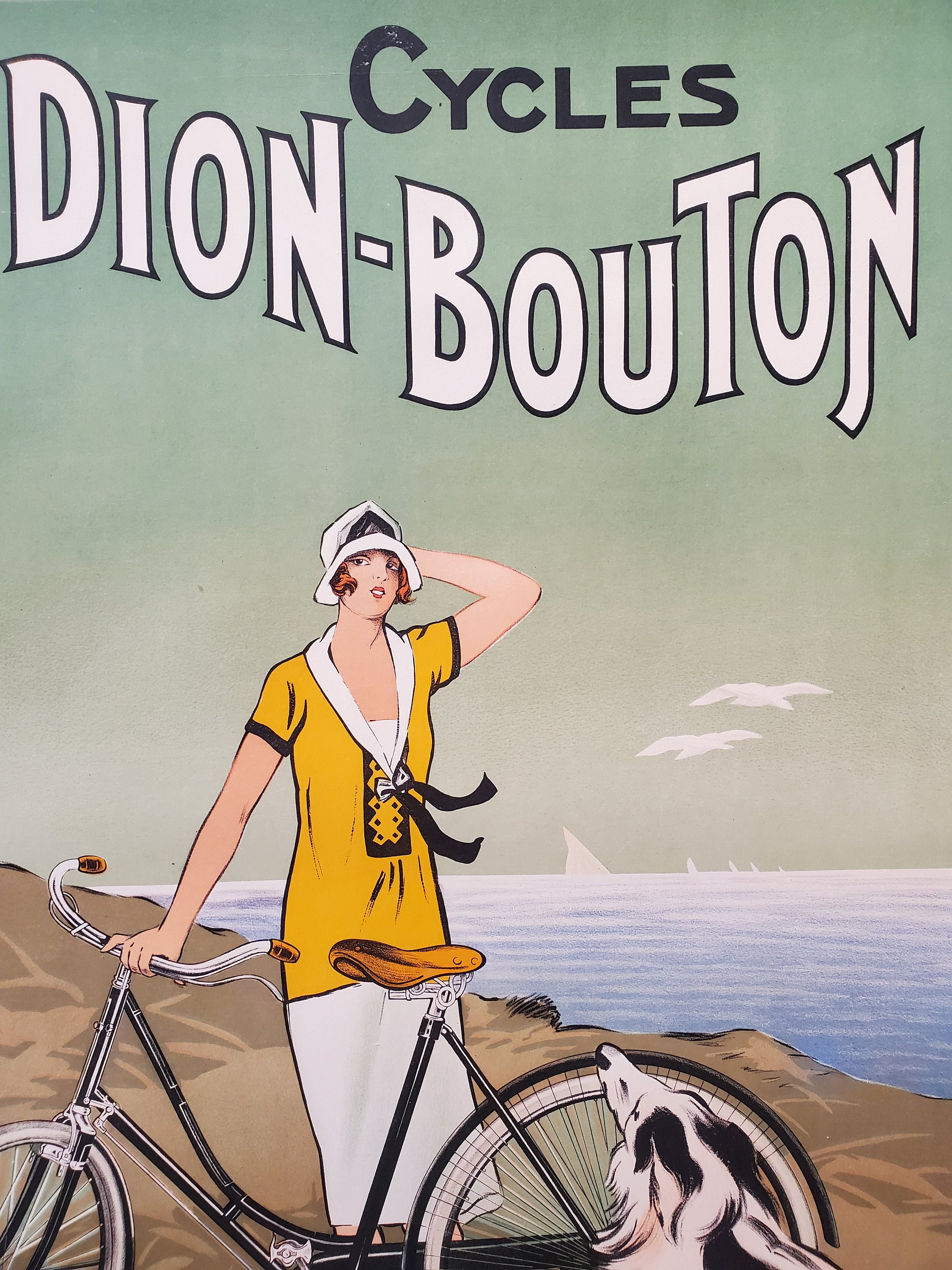 Original Vintage Art Deco Poster, 'DE DION-BOUTON Cycles', 1925 - Etsy