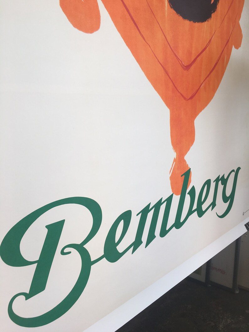 RARE Original Vintage Fashion Advertising Poster, 'bemberg Arredamento ...