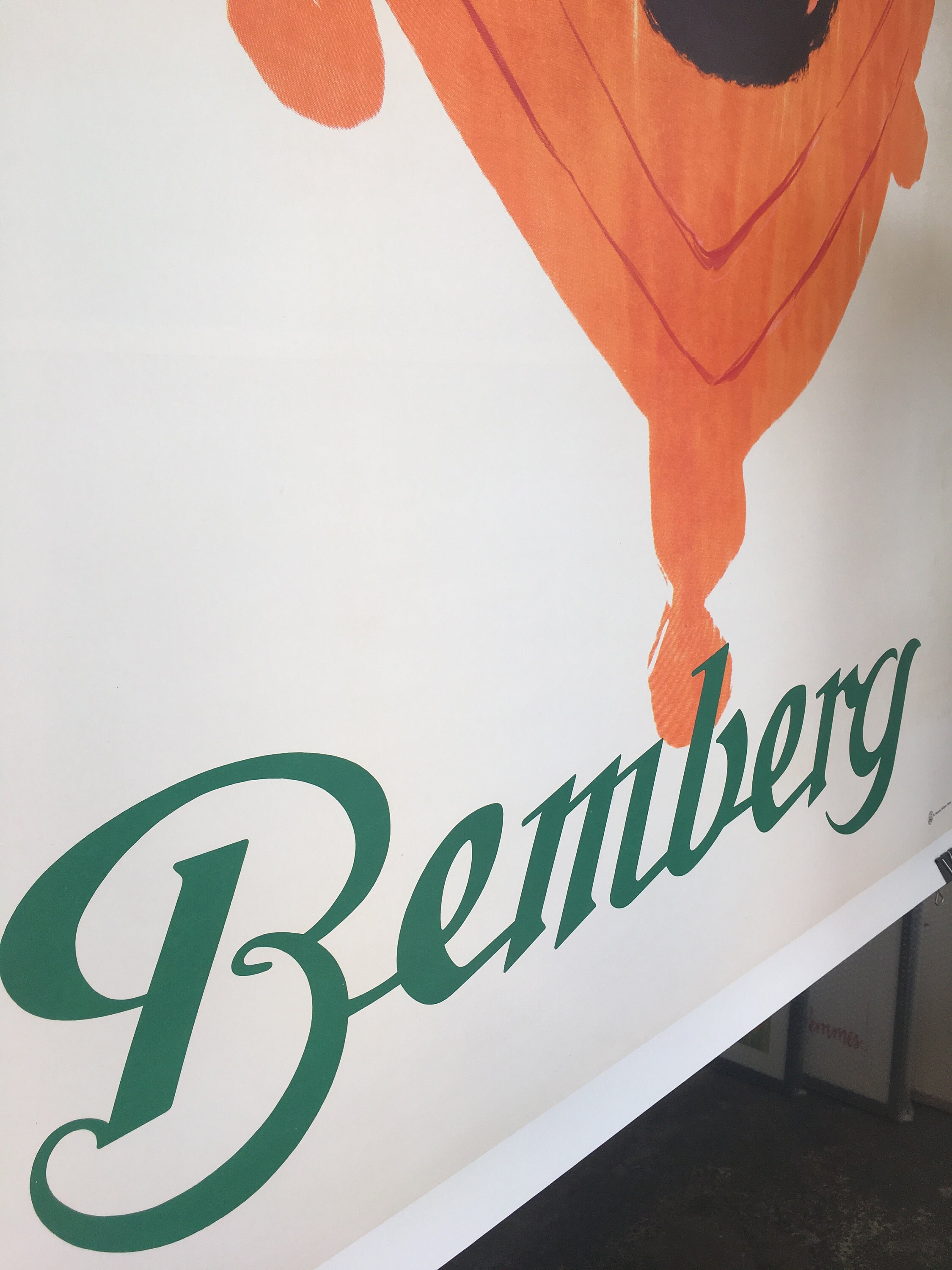 RARE Original Vintage Fashion Advertising Poster, 'bemberg Arredamento ...