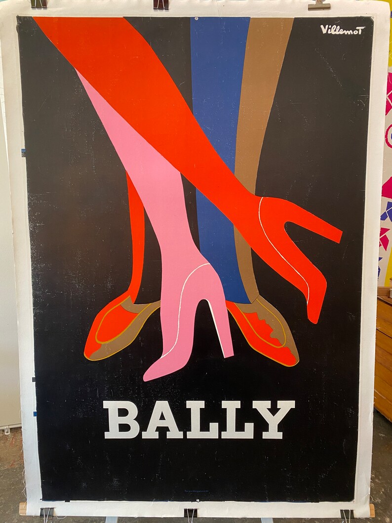 Bally Tango by Villemot Bernard Original Vintage Poster - Etsy