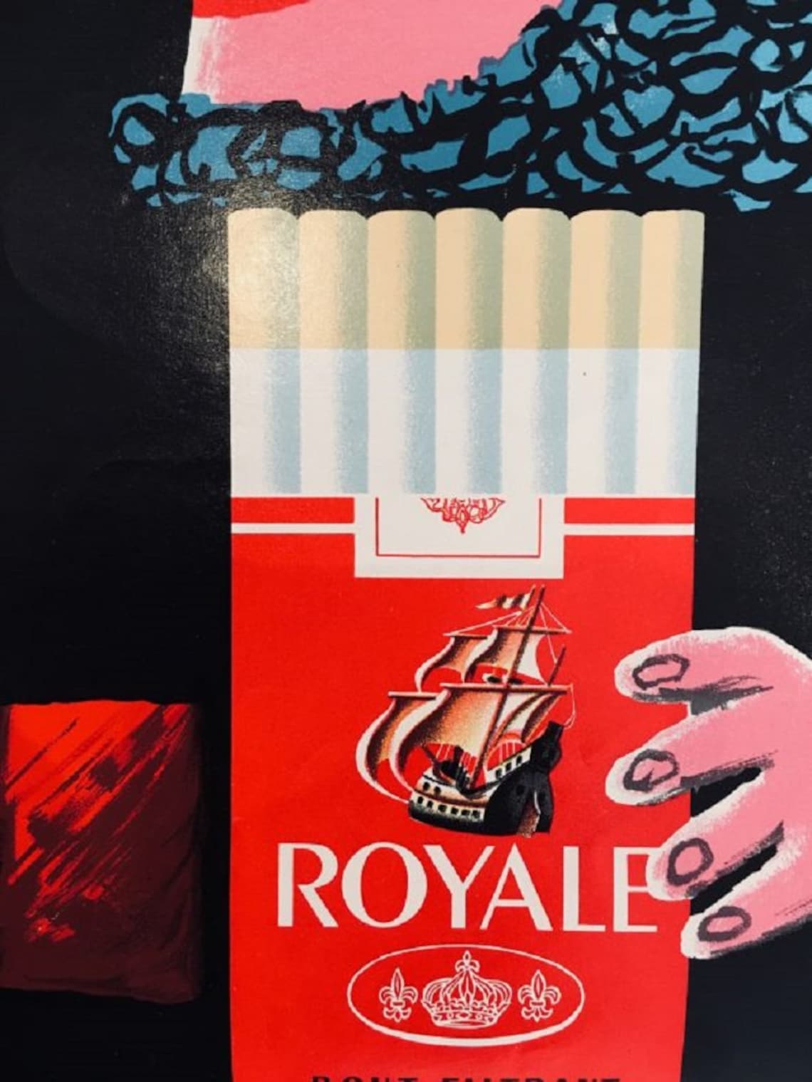 Royale “la Cigarette Par Excellence” Herve Morvan Original Vintage ...