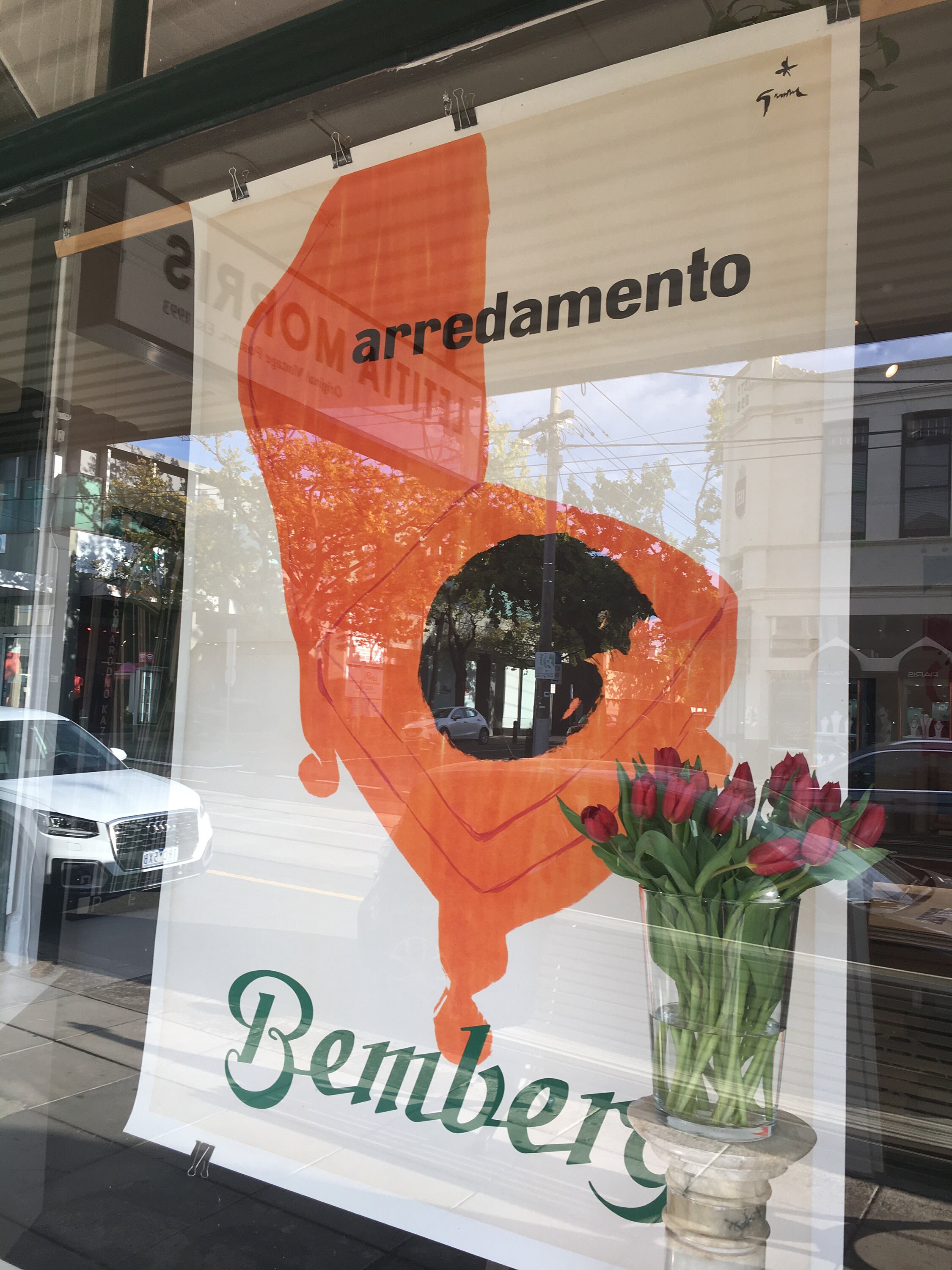 RARE Original Vintage Fashion Advertising Poster, 'bemberg Arredamento ...