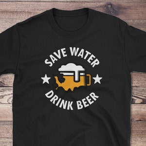 Craft Beer Brewer Shirt, Water Malt Hops Yeast Mens Tshirt, Funny Beer ...