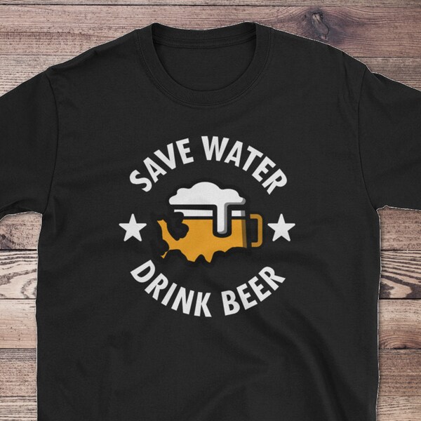 Craft Beer Brewer Shirt, Water Malt Hops Yeast Mens Tshirt, Funny Beer ...