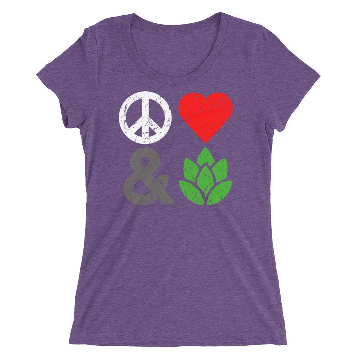 Peace Love and Hops Shirt, Cute Womens Craft Beer Tshirt, Funny Beer ...