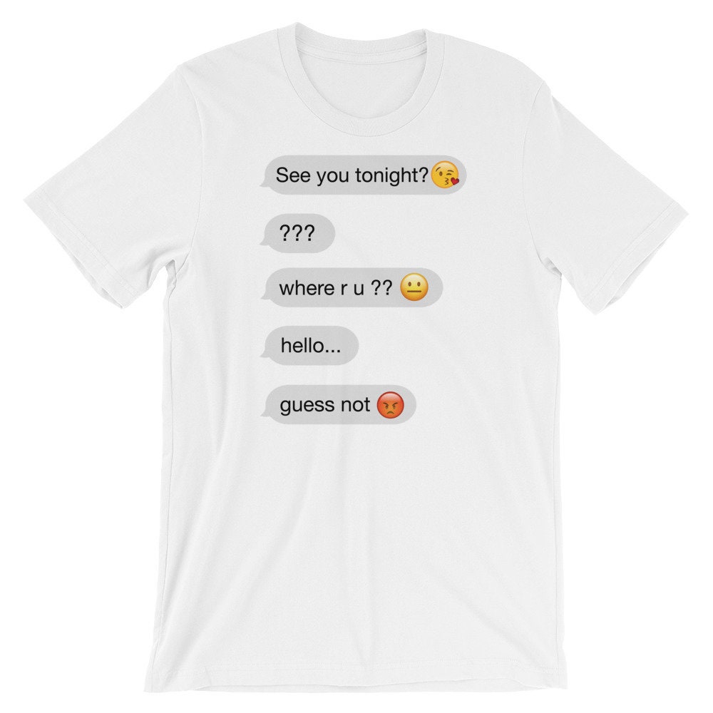 Couple Ghosting Text Message Funny Halloween T-shirt, Ghosted Costume ...
